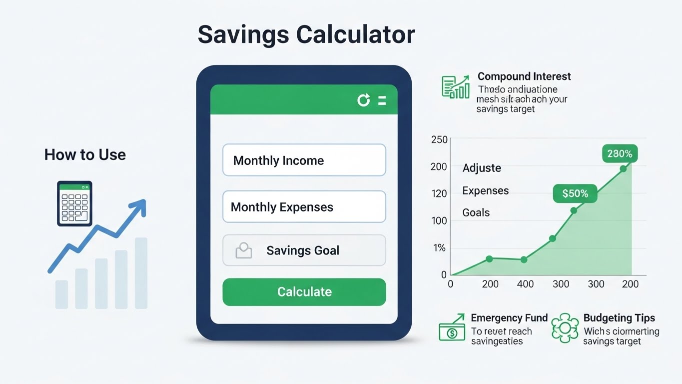 Savings Calculator: Plan Your Savings Easily With Fincalc