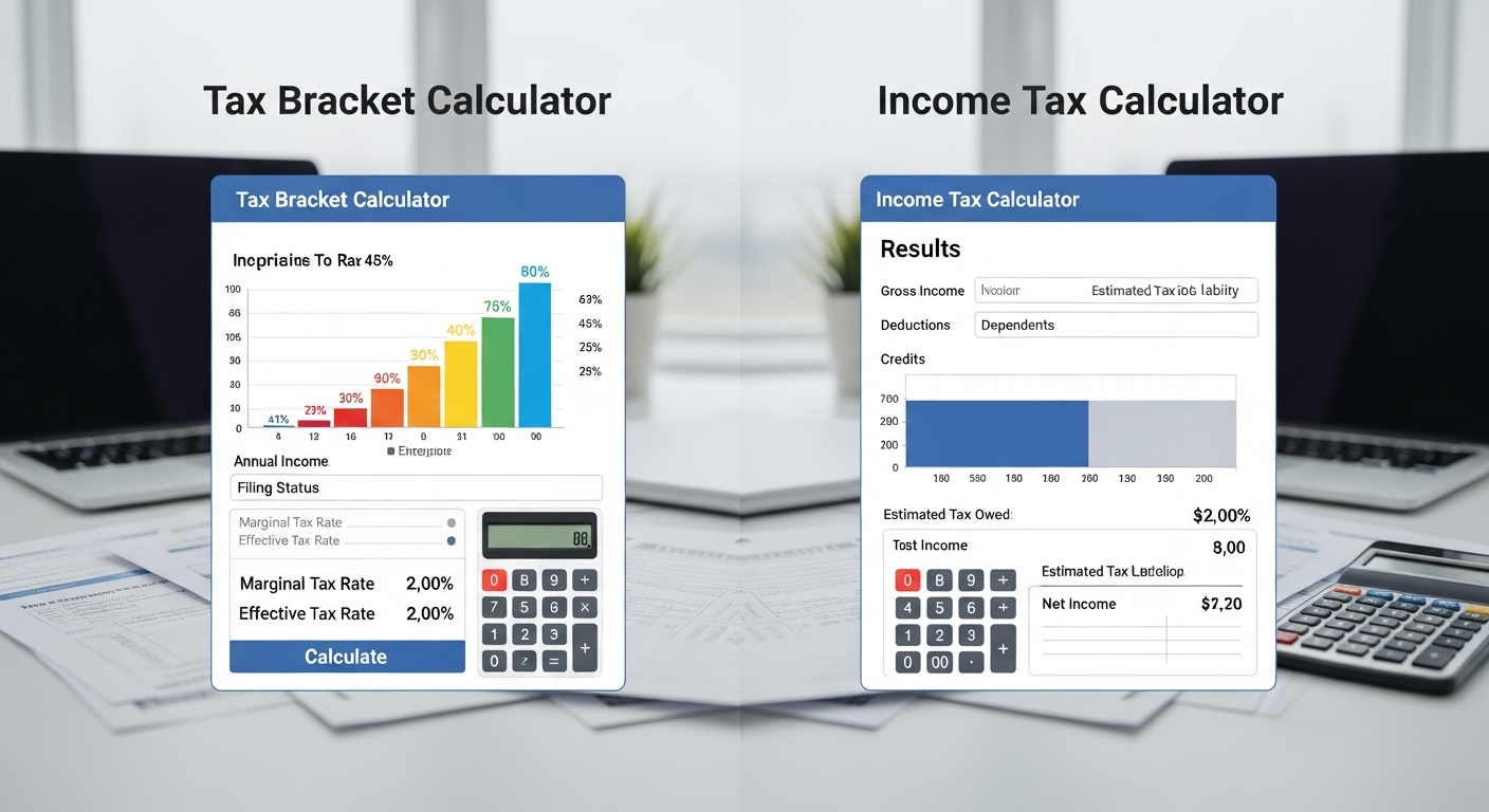 Tax Bracket Calculator vs Income Tax Calculator: 2026