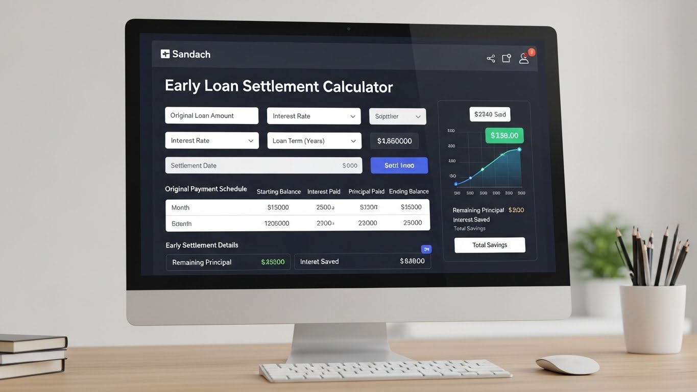 Early Loan Settlement Calculator | Pay Off Faster