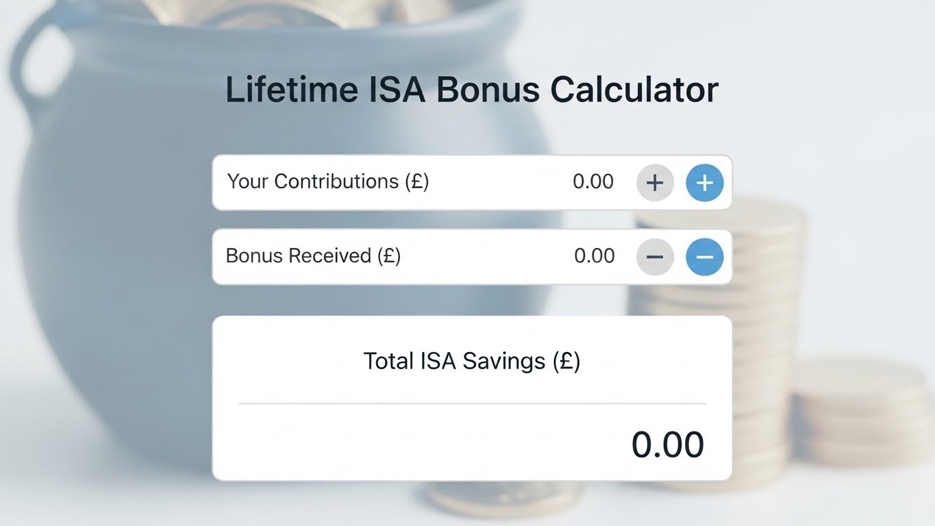 Lifetime ISA Bonus Calculator UK | Explore Free Calculator