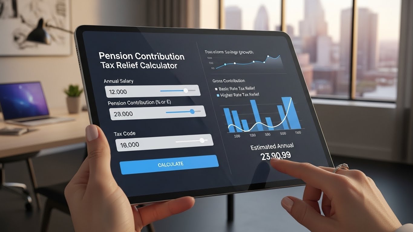 Pension Contribution Tax Relief Calculator | UK Income & Savings