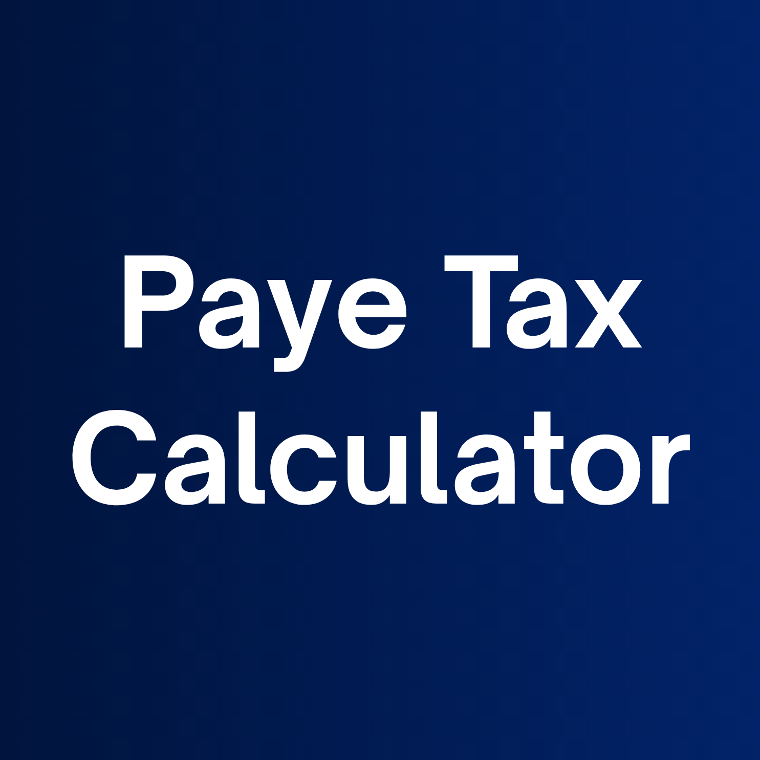 Exact PAYE Tax Calculator UK | Accurate Take-Home Pay
